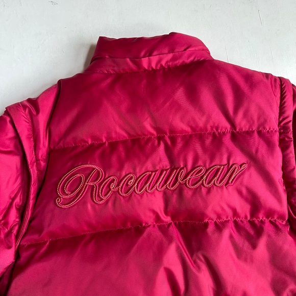 Rocawear | Jackets & Coats | Vintage 9s Rocawear Authentic Red Hooded ...